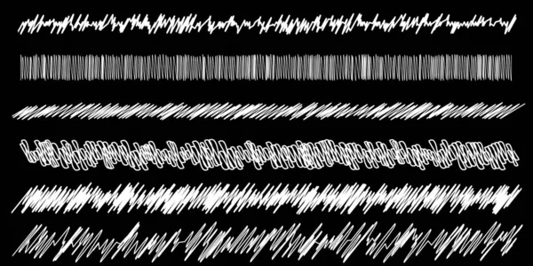 Scribble Sketch Sketchy Doodle Horizontal Line Dividers Wavy Waving ...