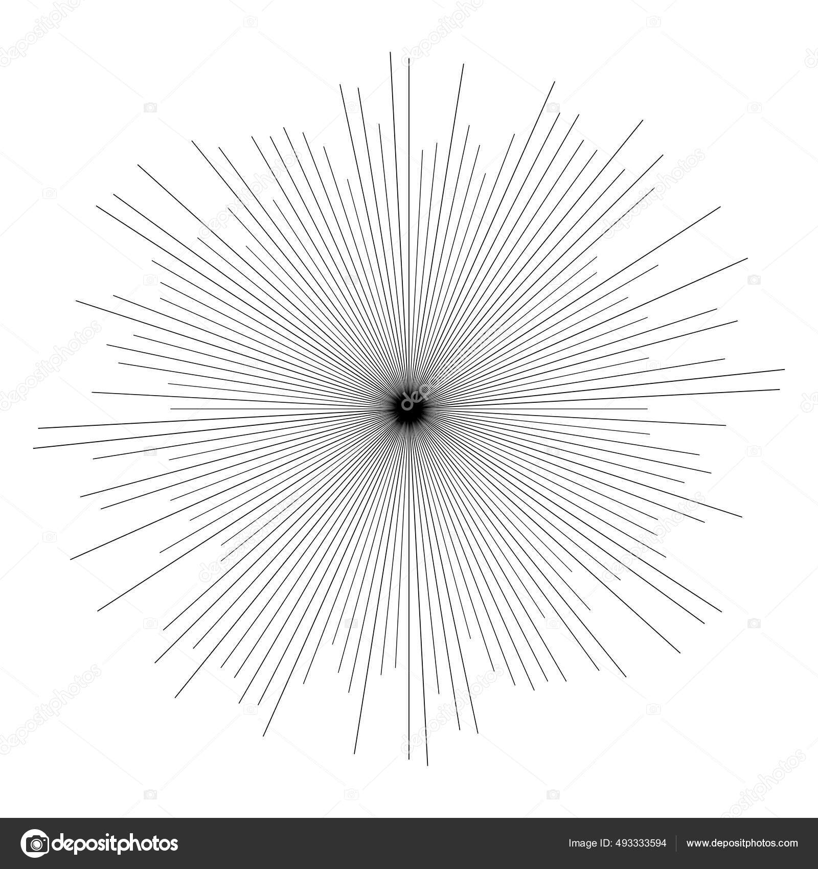 Líneas Rayos Radiales Radiales Explosión Estelar Explosión Solar ...