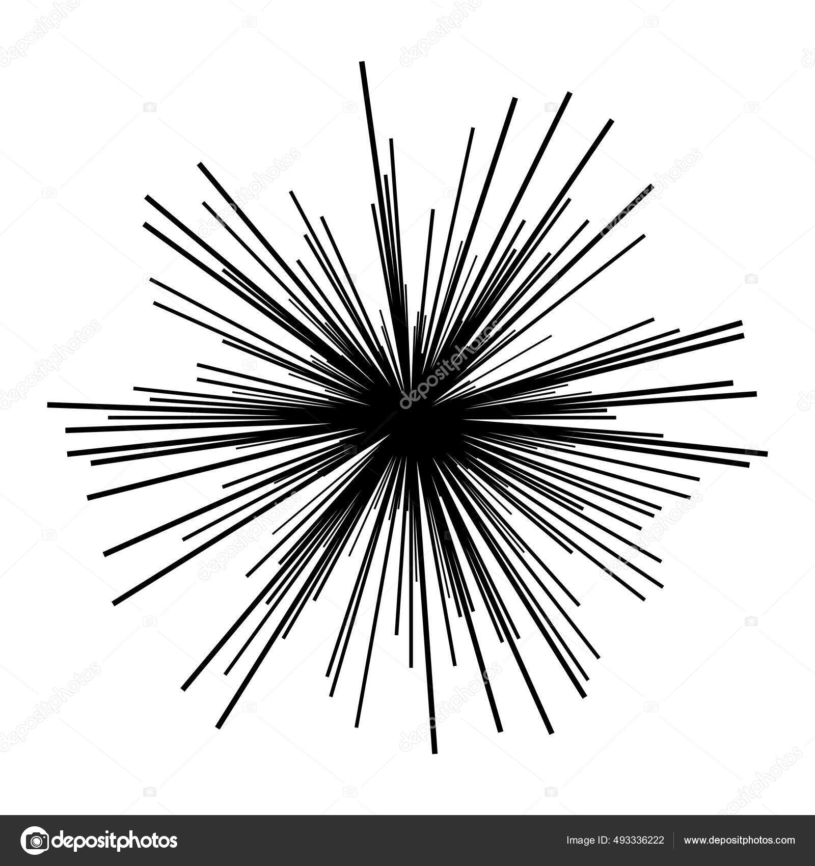 Líneas Rayos Radiales Radiales Explosión Estelar Explosión Solar ...