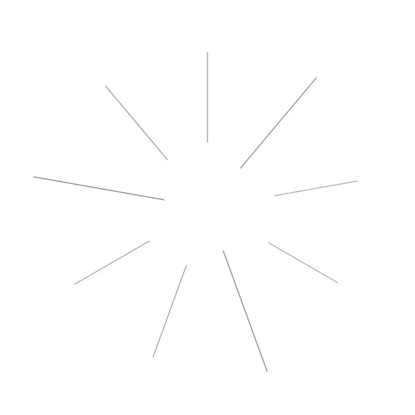 Radial Radiating Star Shape Element Stock Vector by ©vectorguy 582976544