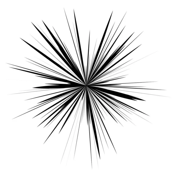 Radial Radiating Beam Ray Lines Starburst Sunburst Lineal Element Icon ...