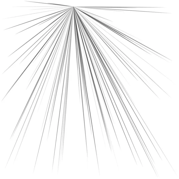 Random Rays Beams Radial Lines Radiating Streaks Strips Stock Vector by ...