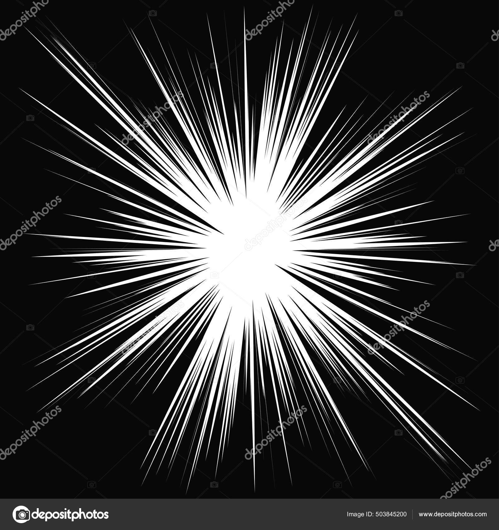 Radial Radiating Dynamic Rays Beams Lines Starburst Sunburst Element ...