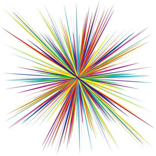 Radial Radiating Dynamic Rays Beams Lines Starburst Sunburst Element ...