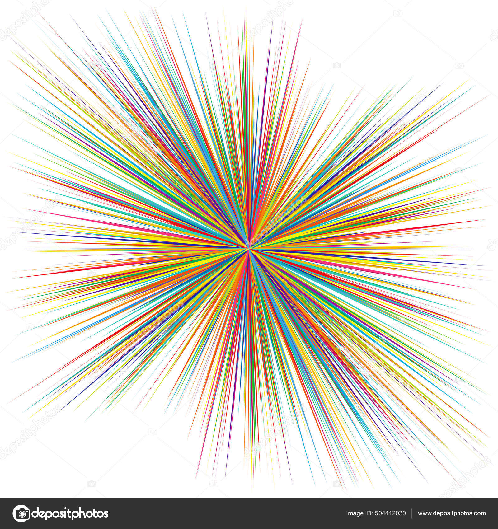 Radial Radiating Dynamic Rays Beams Lines Starburst Sunburst Element ...