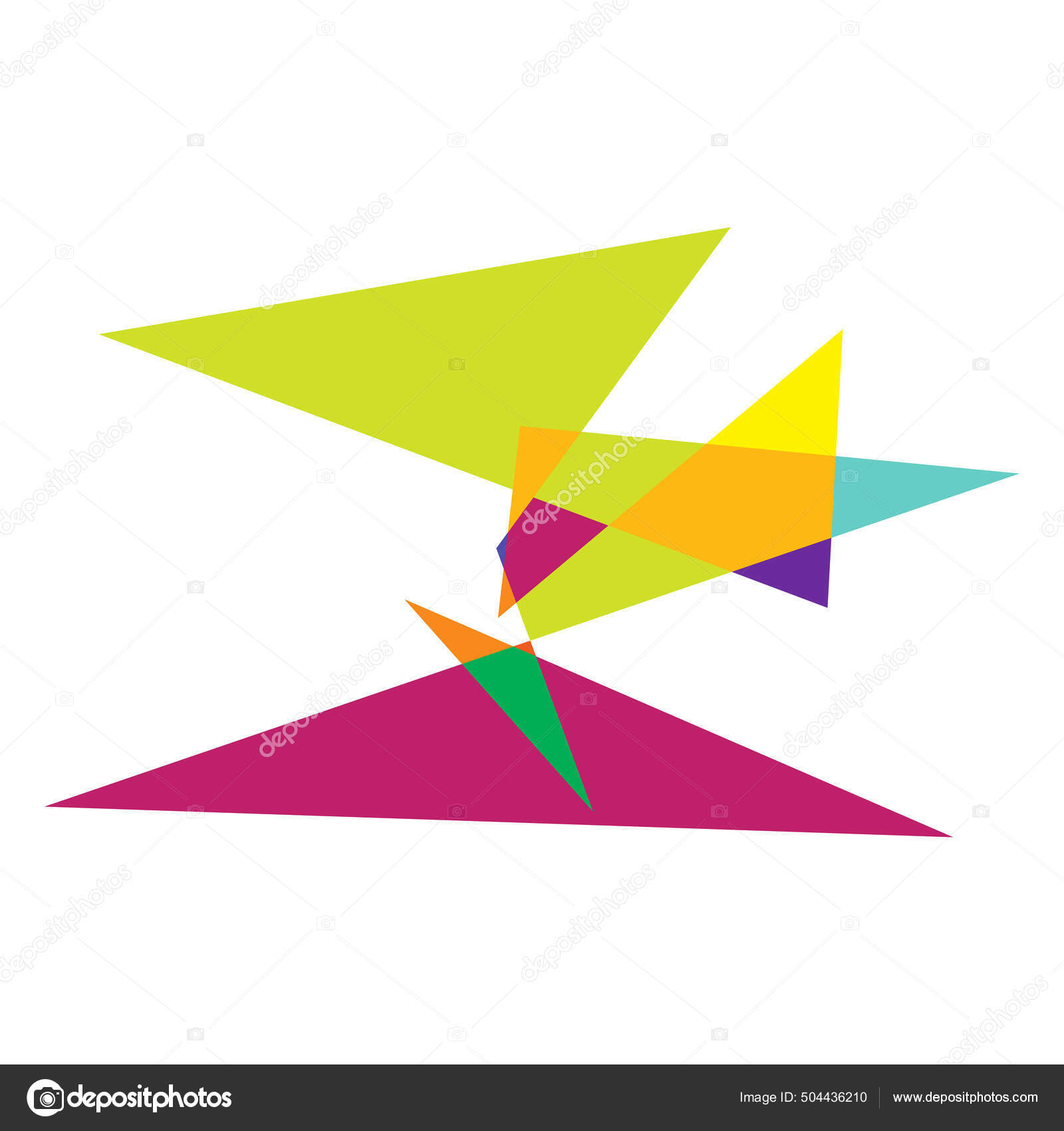 Edgy Ruptured Shatter Splinter Shape Design Element Random Geometric ...