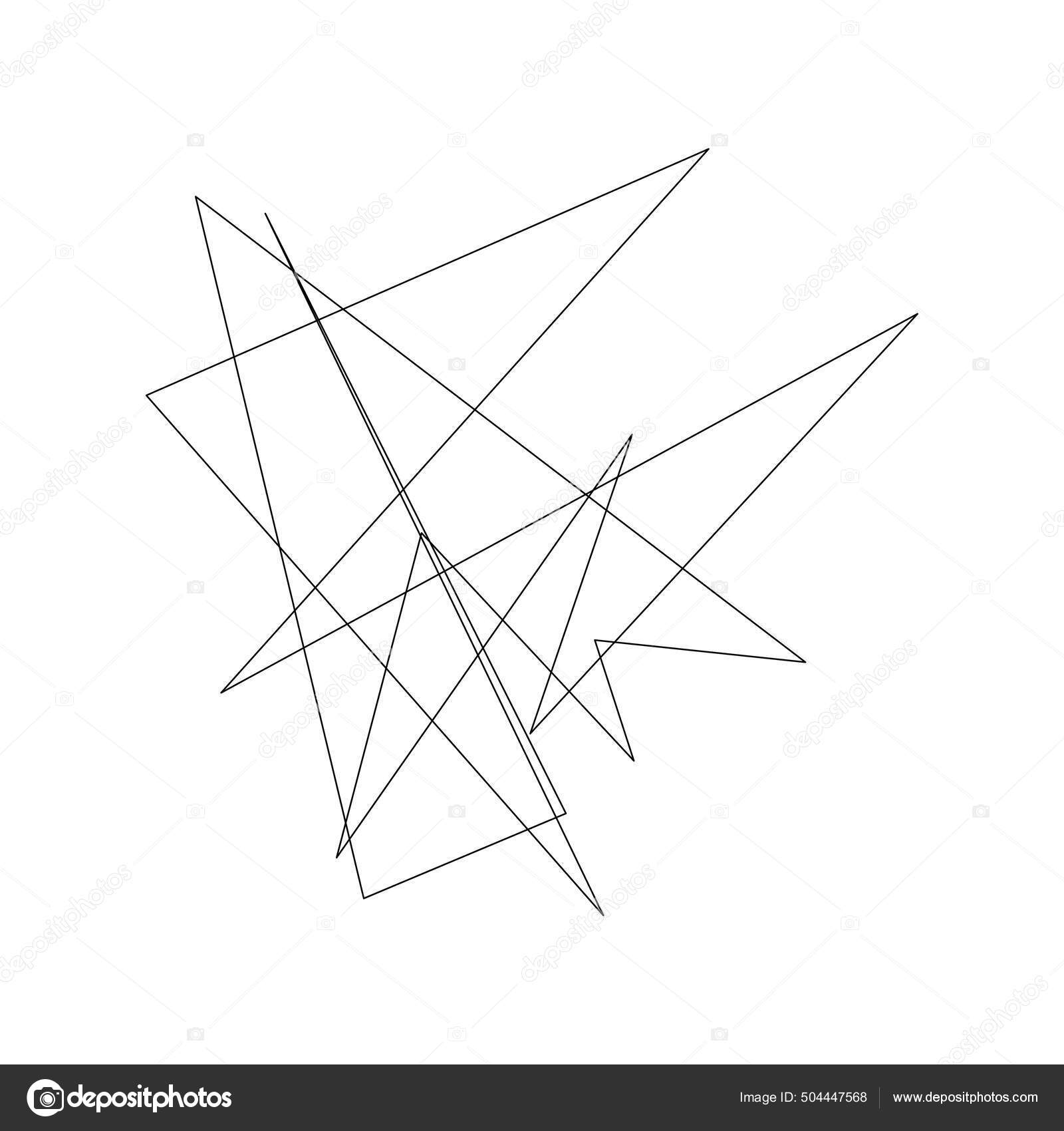 Edgy Ruptured Shatter Splinter Shape Design Element Random Geometric ...