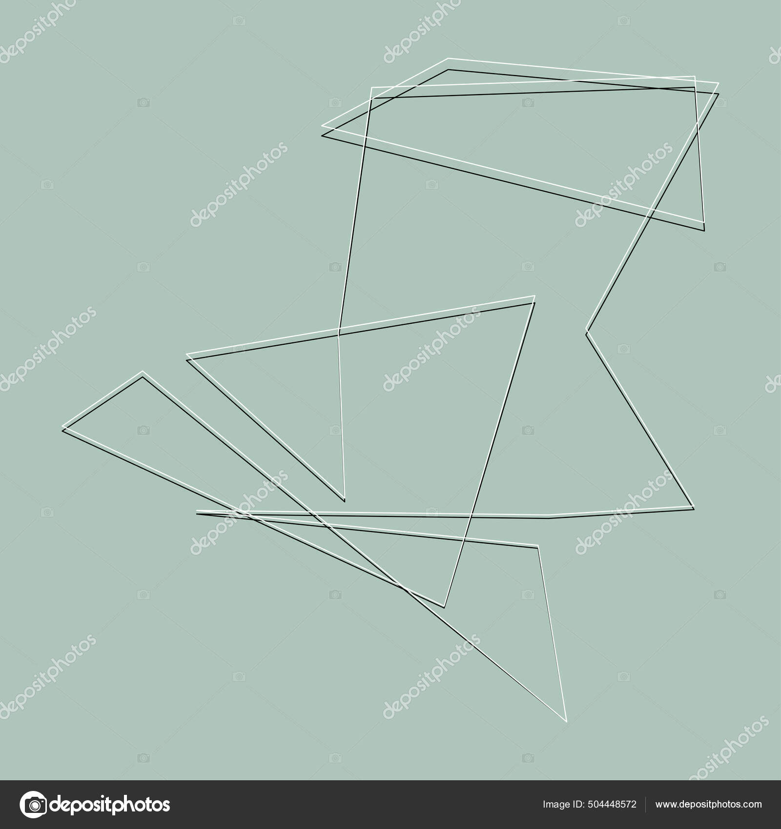 Edgy Ruptured Shatter Splinter Shape Design Element Random Geometric ...