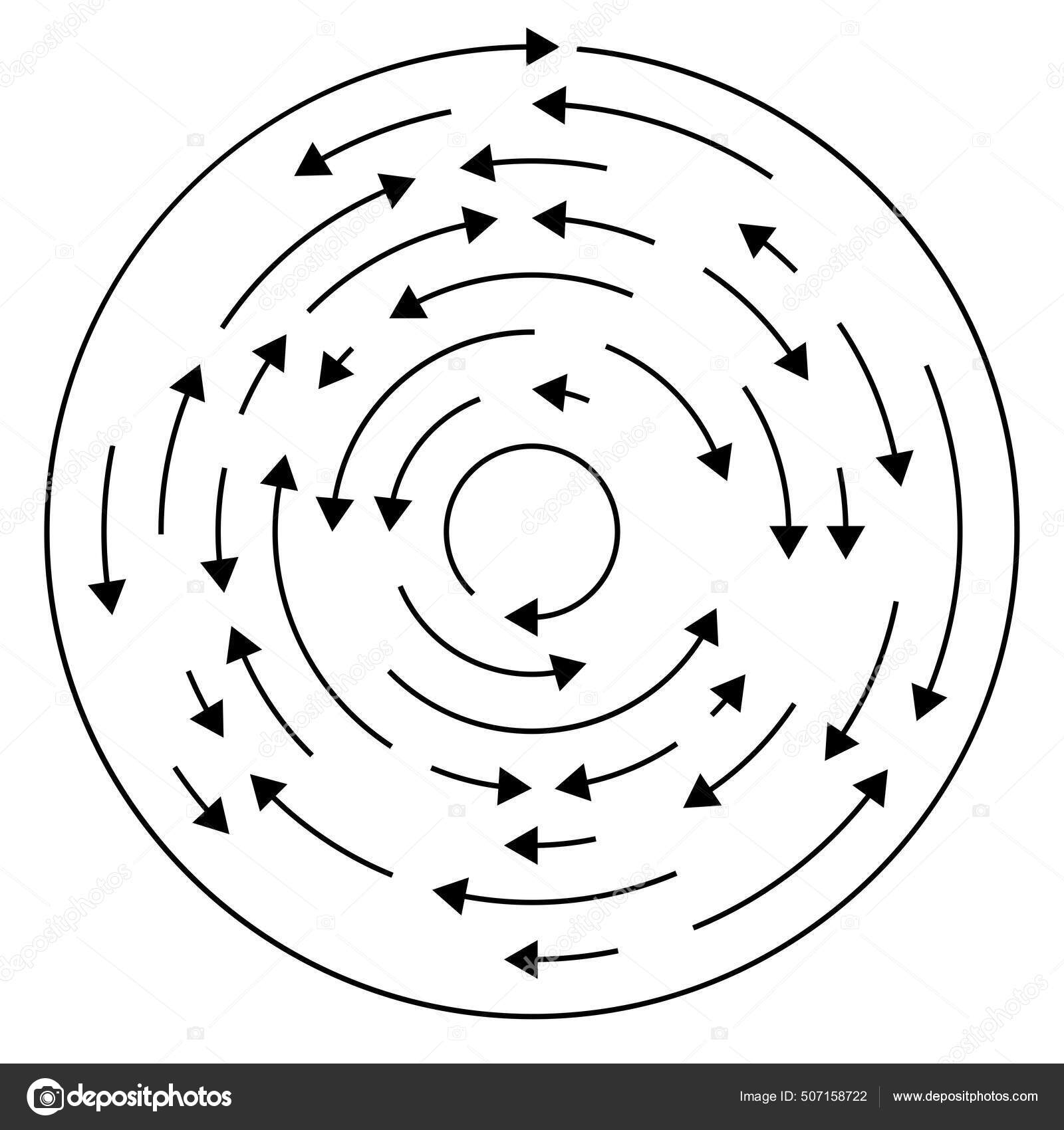 Circular Circle Arrows Reverse Direction Stock Vector by ©vectorguy ... Circular Circle Arrows Reverse Direction Stock Vector by ©vectorguy ...