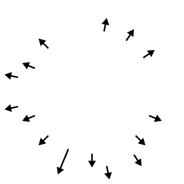 Arrows Pointing Outwards Radial Radiating Arrows Stock Vector by ...