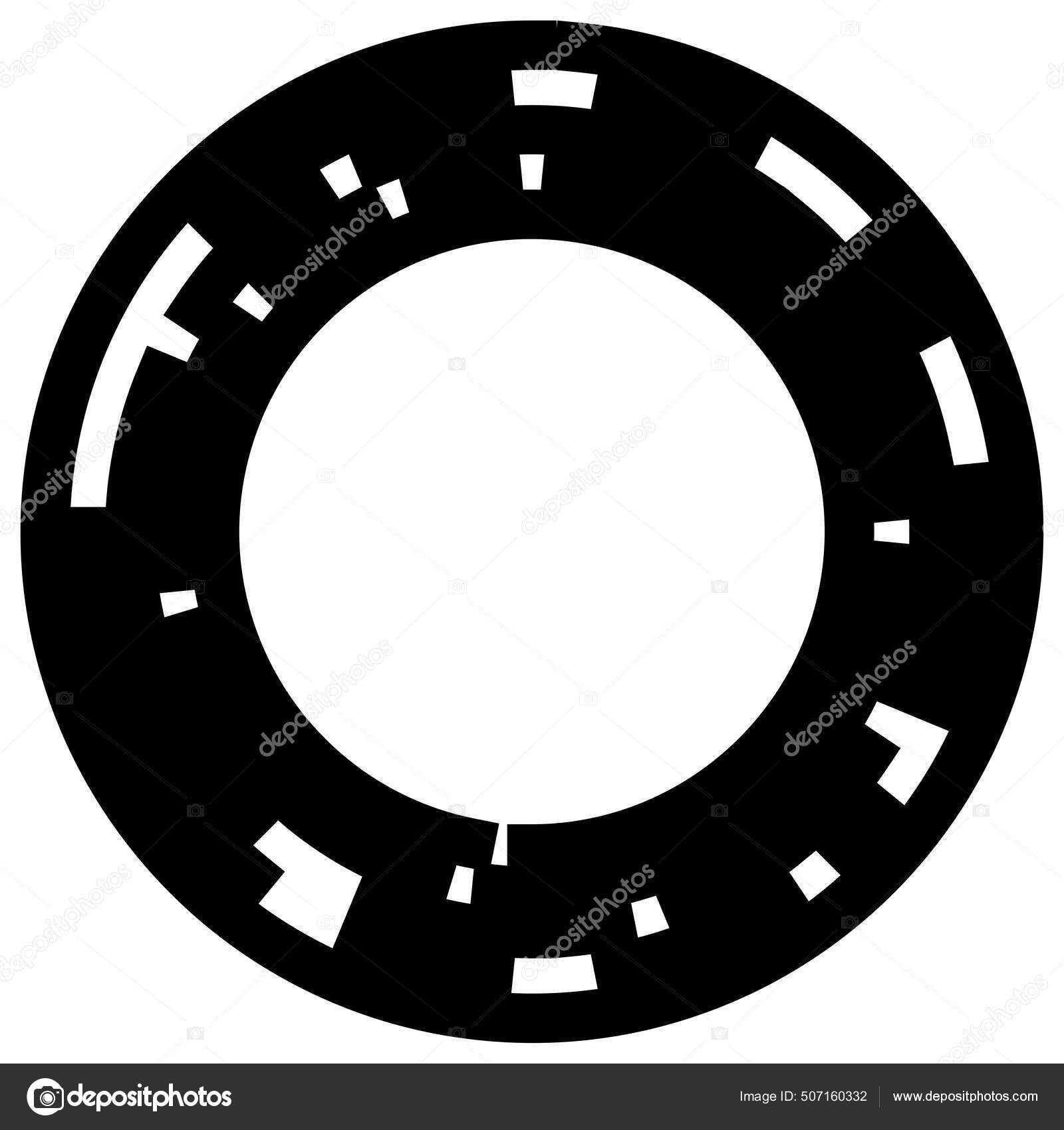Circular Concentric Segmented Circles Rings Abstract Geometric Circle ...