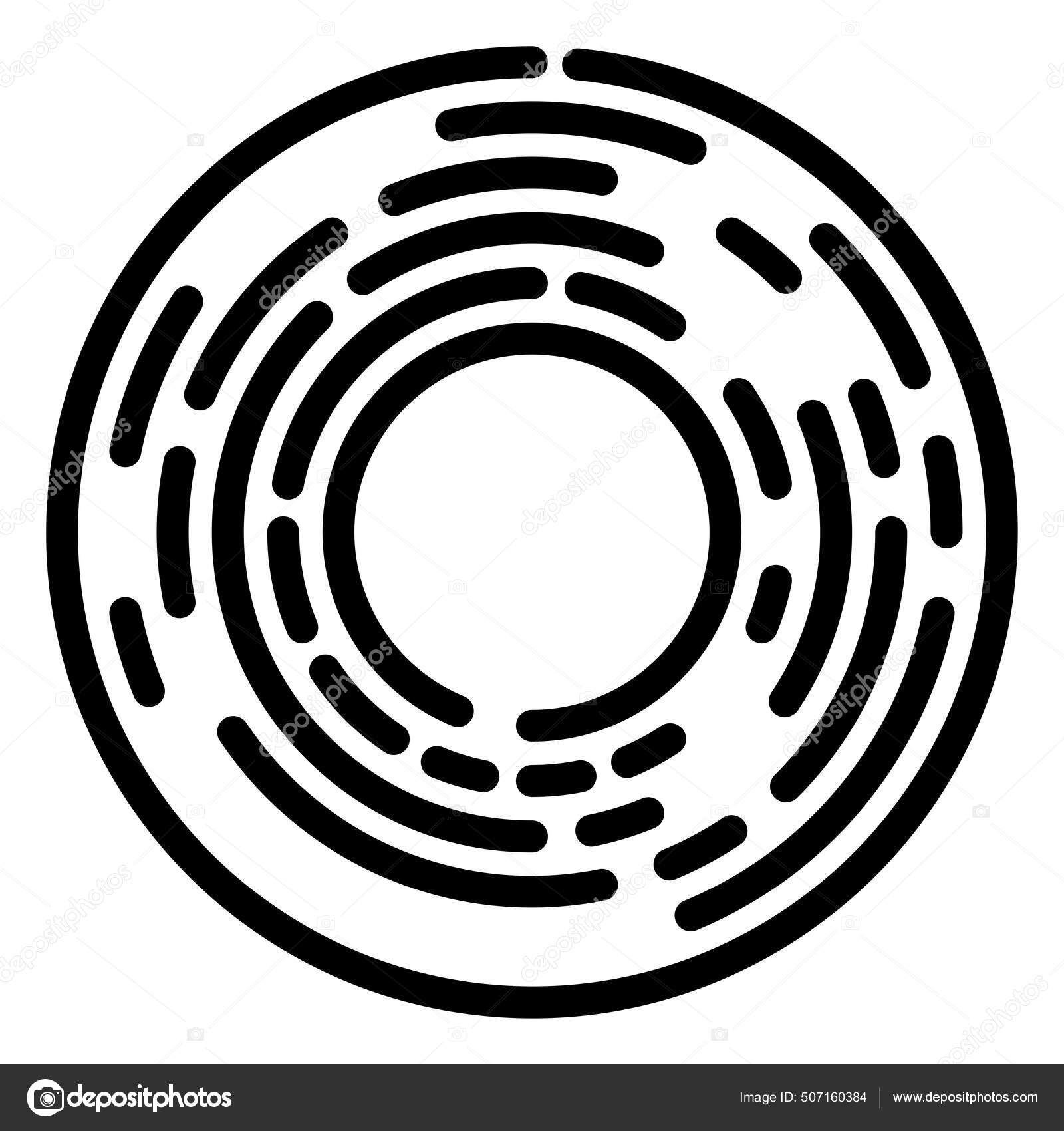 Circular Concentric Segmented Circles Rings Abstract Geometric Circle ...