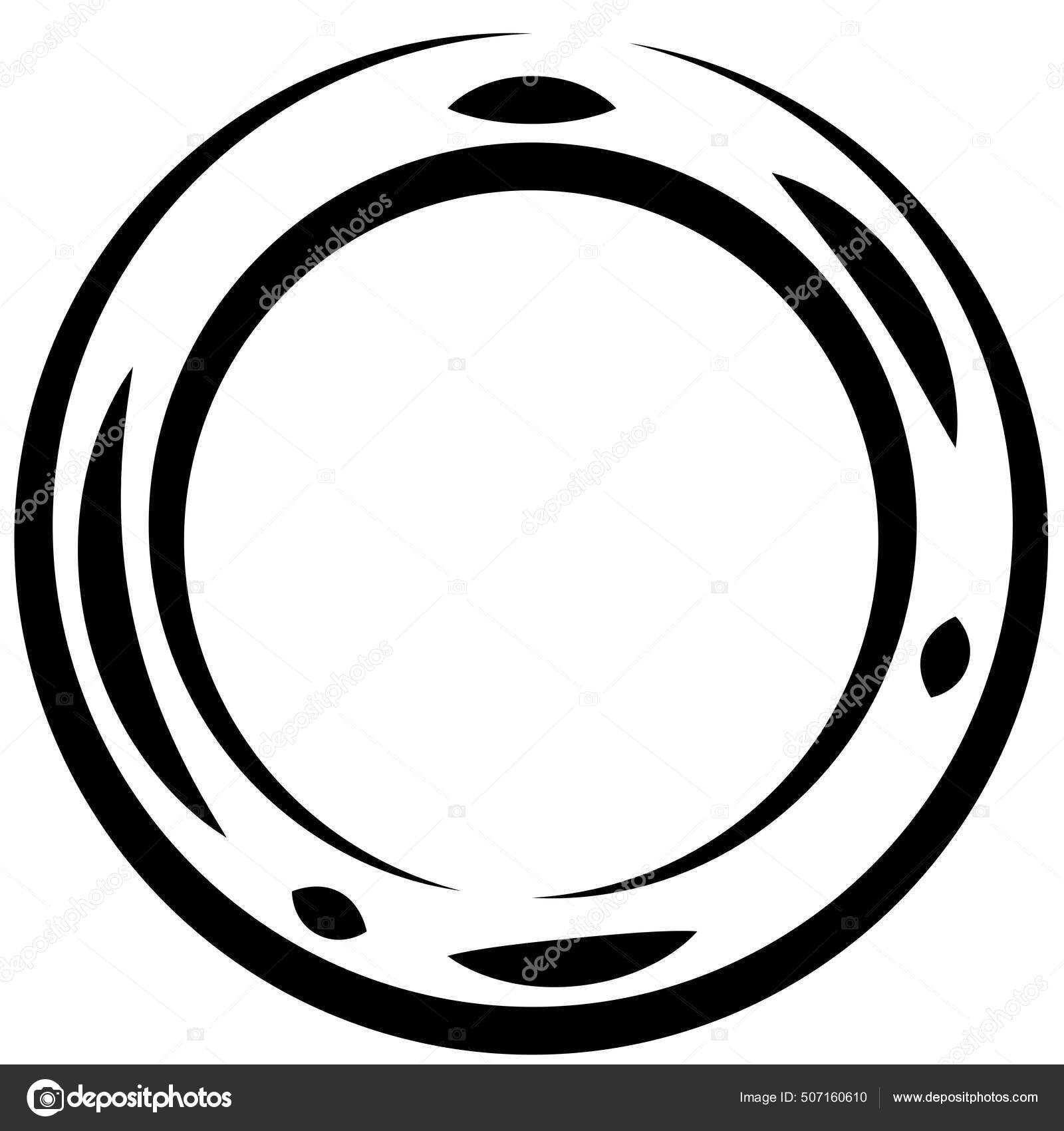 Circular Concentric Segmented Circles Rings Abstract Geometric Circle ...