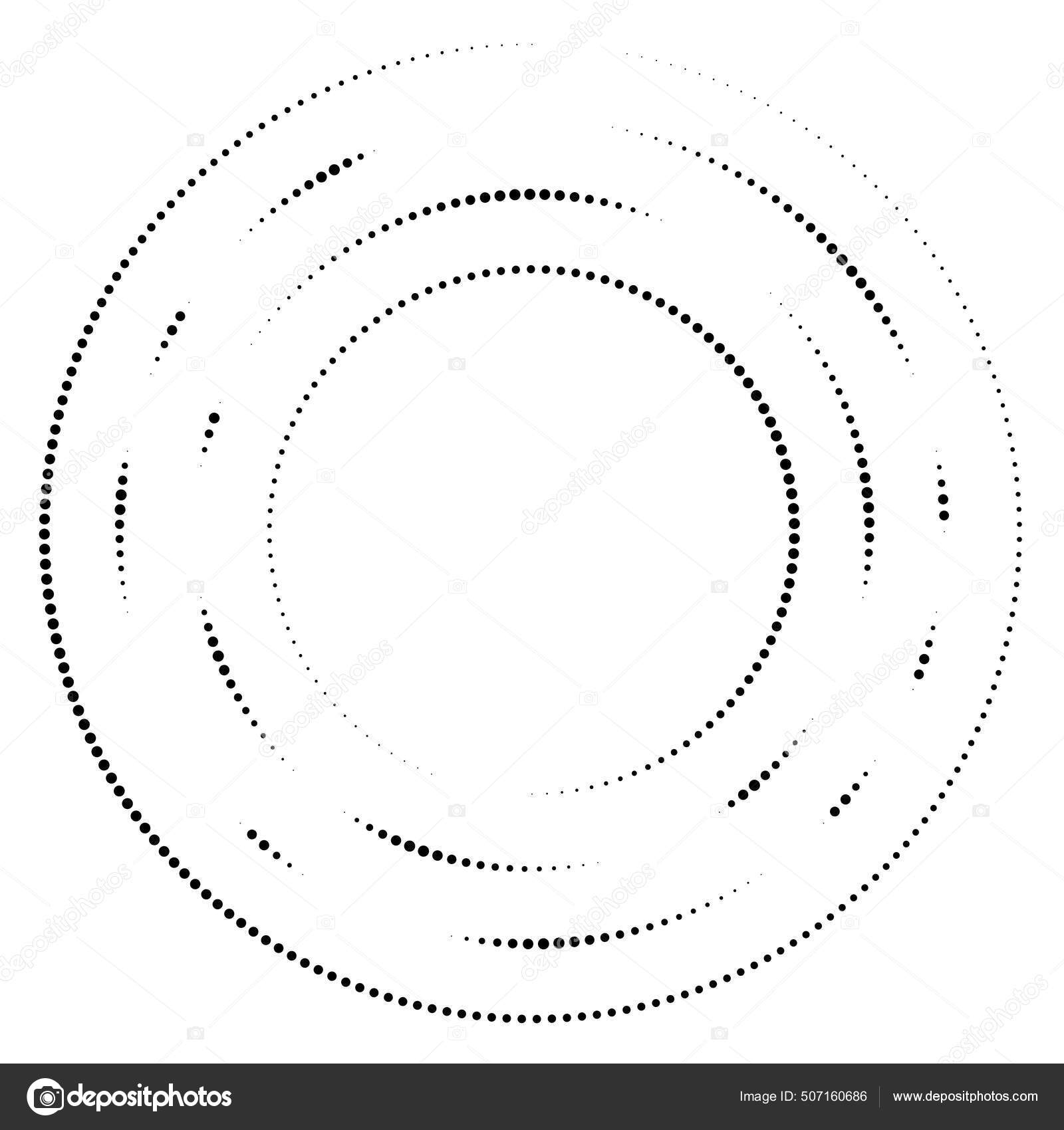 Circular Concentric Segmented Circles Rings Abstract Geometric Circle ...