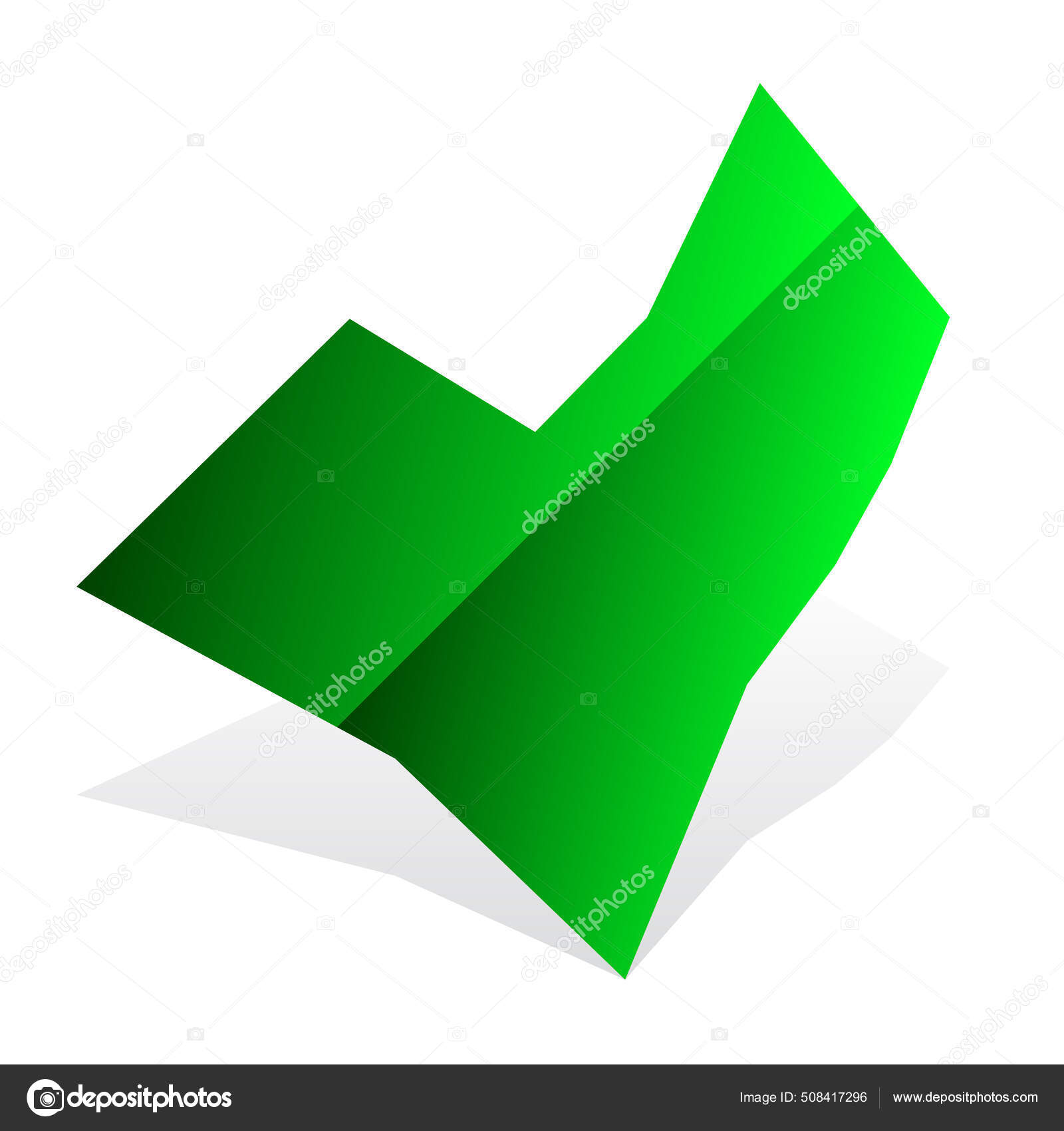 Vettoriale stockSegno Spunta Verde Disegnato Mano Icona Spunta ...