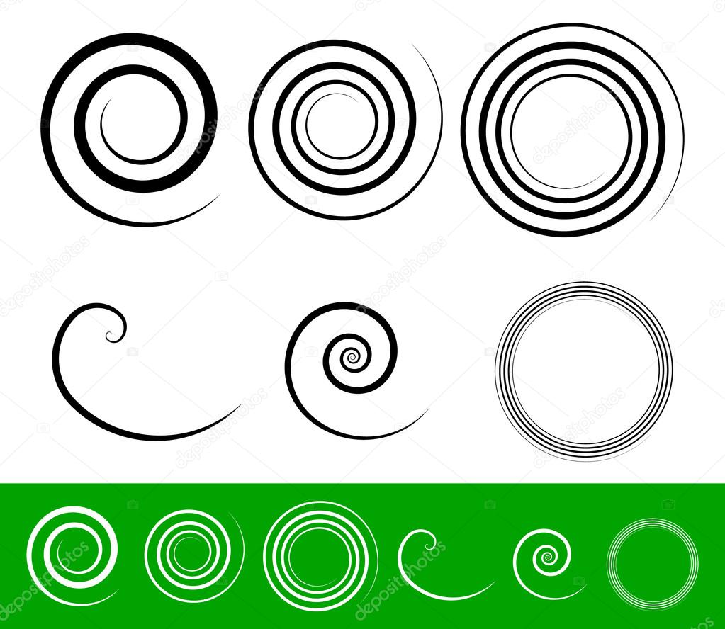 Simple spiral set Stock Vector Image by ©vectorguy #67114009