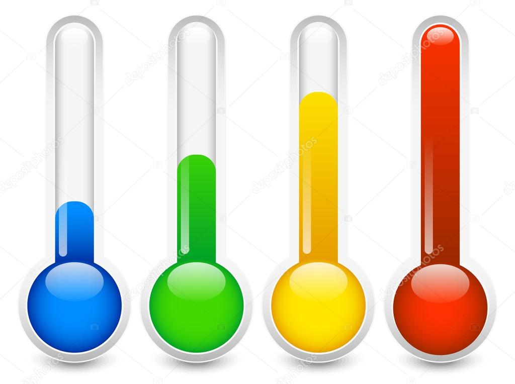 Thermometer colorful graphics — Stock Vector © vectorguy #67114413