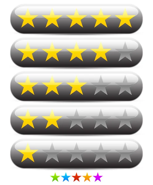 Stylish star rating template Stock Vector Image by ©vectorguy #68177391