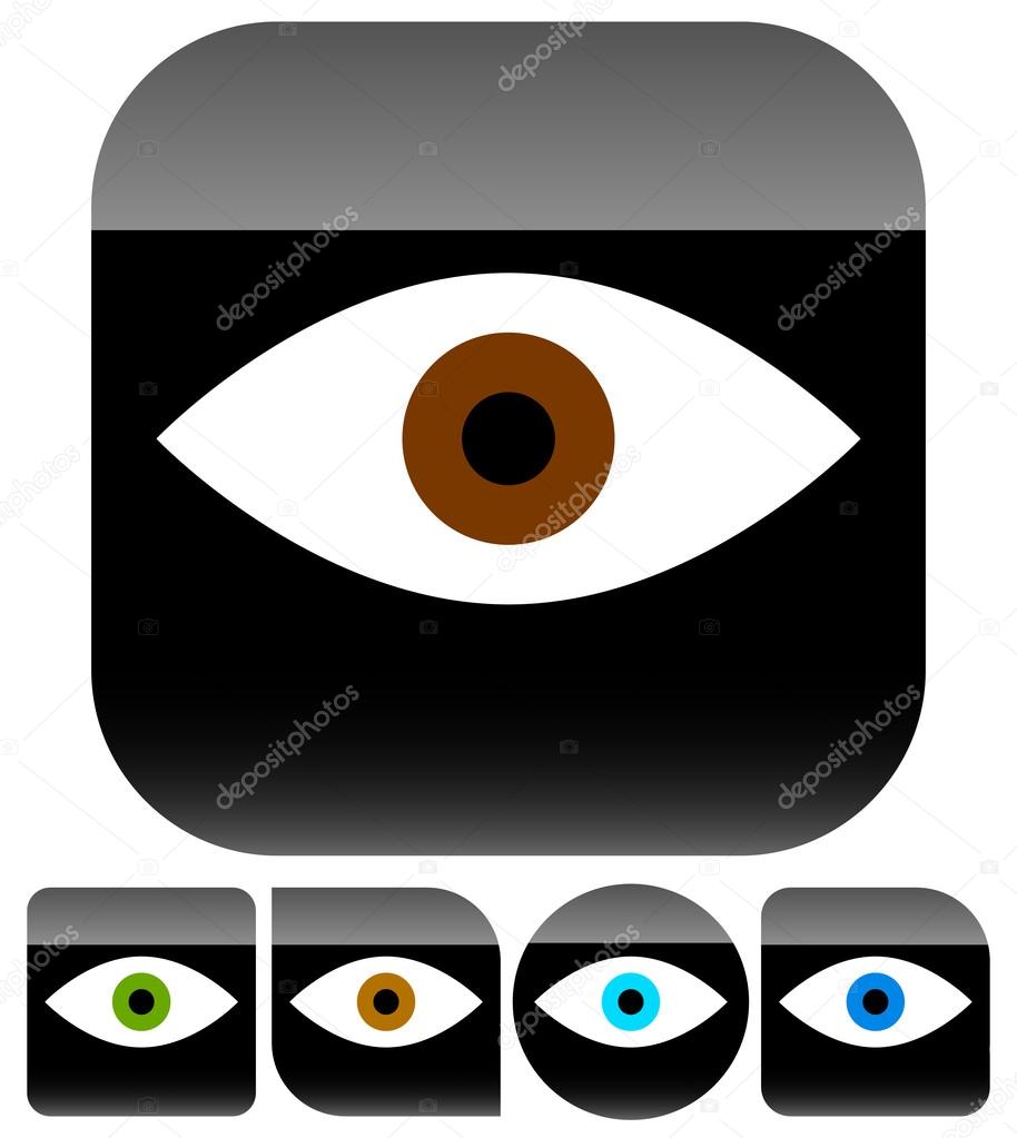 Simple human eye icons Stock Vector Image by ©vectorguy #68175103