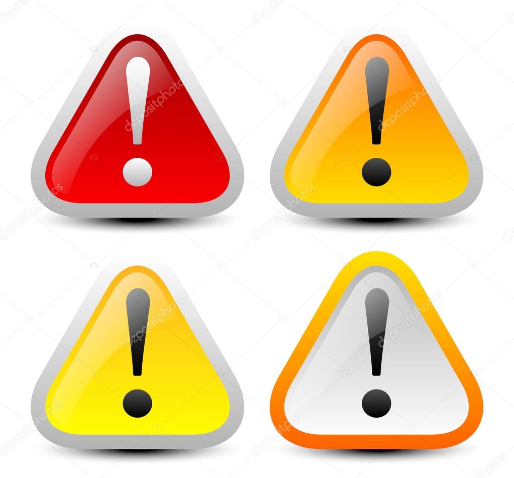 Exclamation signs icons Stock Vector Image by ©vectorguy #68177497