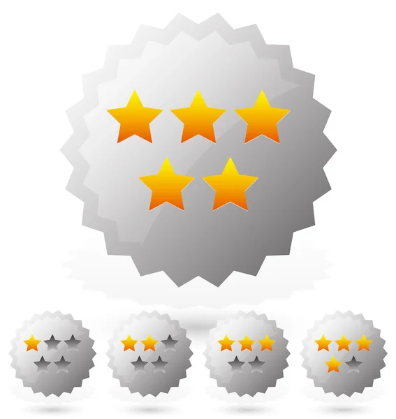Yellow star(s) vector illustration - single star icon, star rating ...