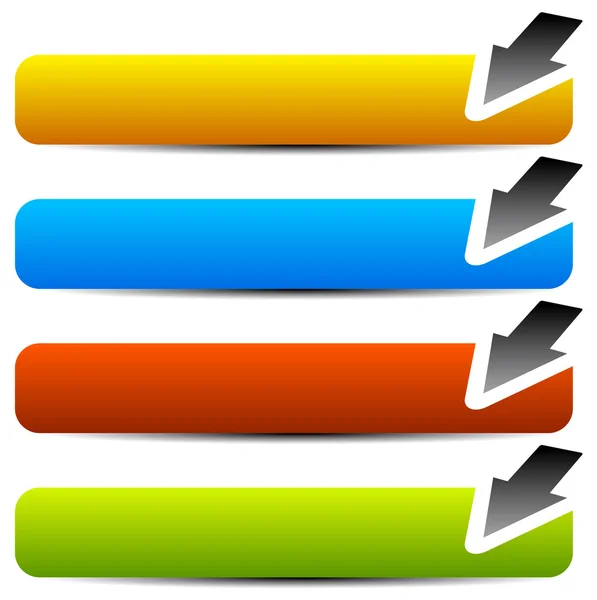 Horizontal buttons with arrows Vector Art Stock Images | Depositphotos