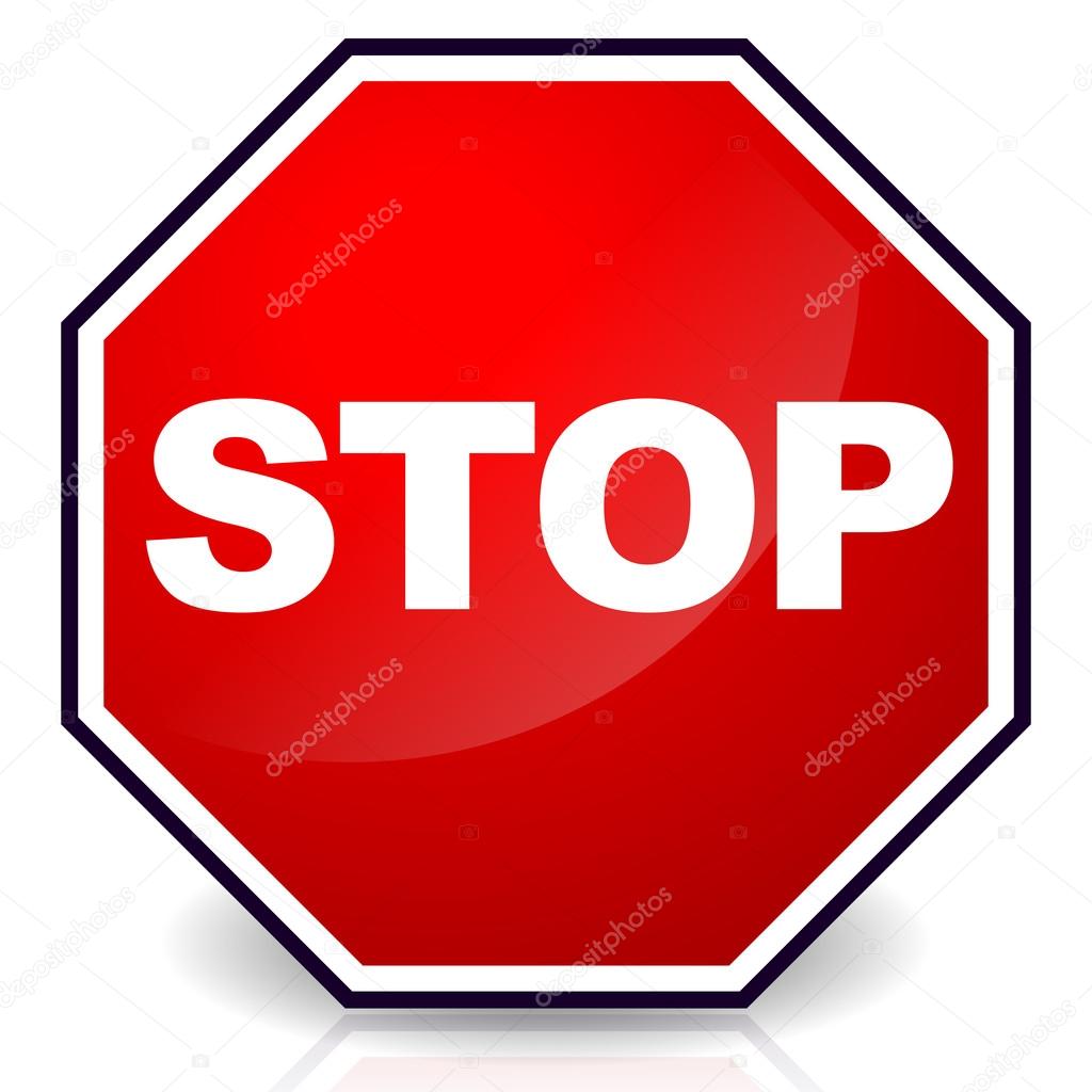 pare el icono del signo — Archivo Imágenes Vectoriales © vectorguy ...