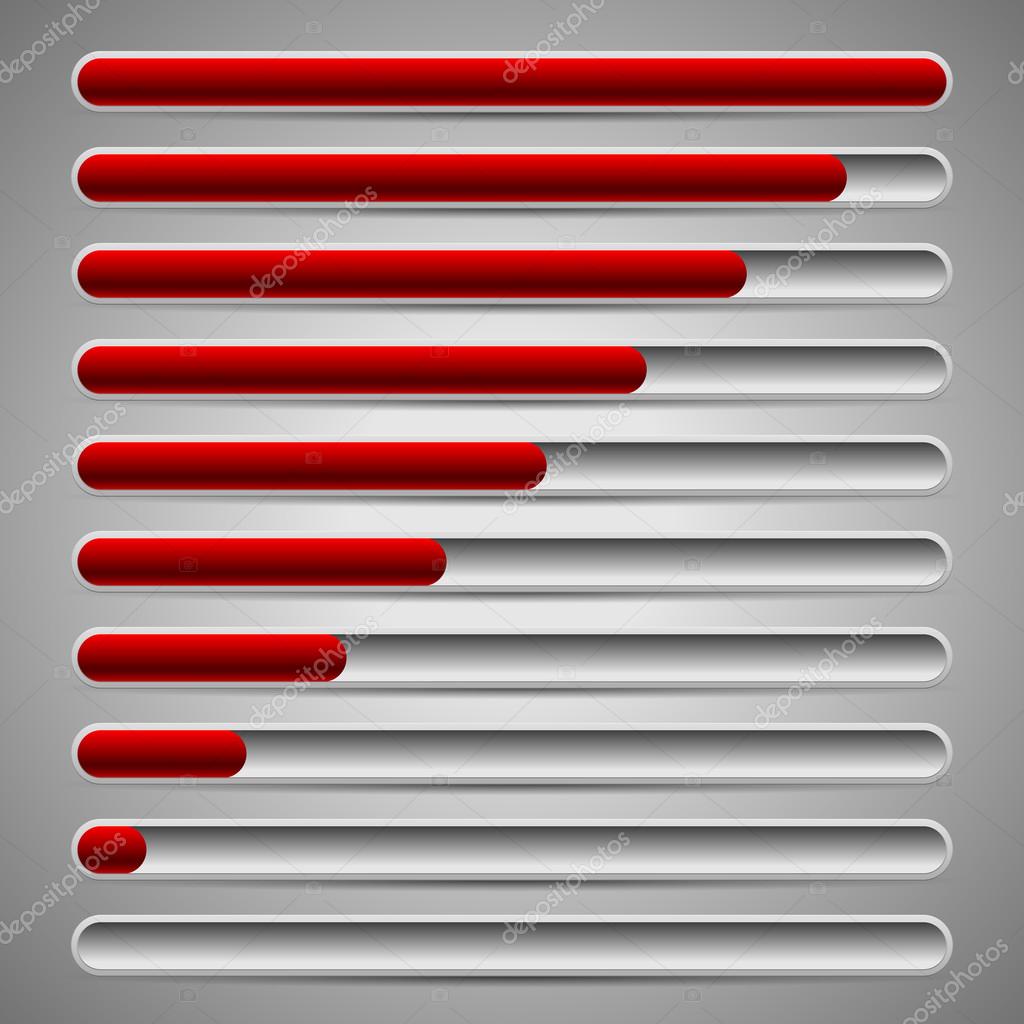 Progress loading bars. Stock Vector Image by ©vectorguy #69307479