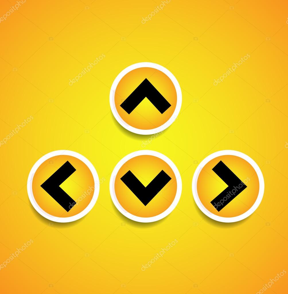 Orange, yellow arrows Stock Vector Image by ©vectorguy #70340845