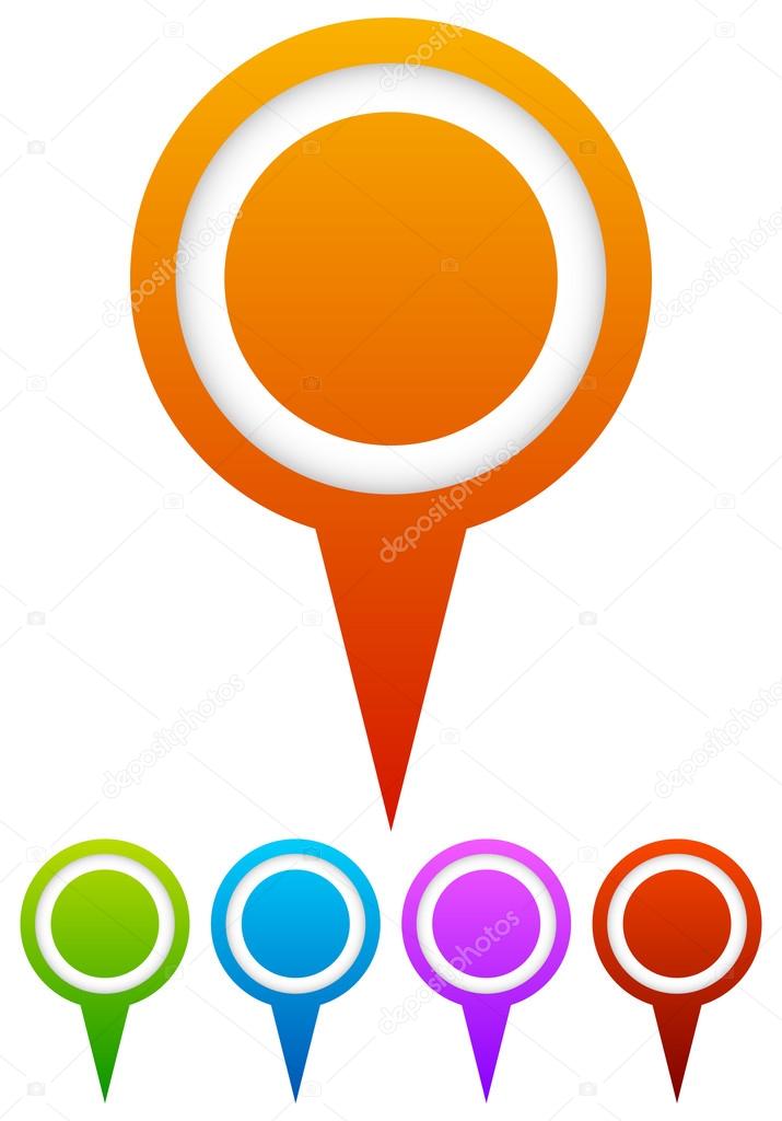 Set Of Colorful Map Markers Stock Vector Image By ©vectorguy 70341351