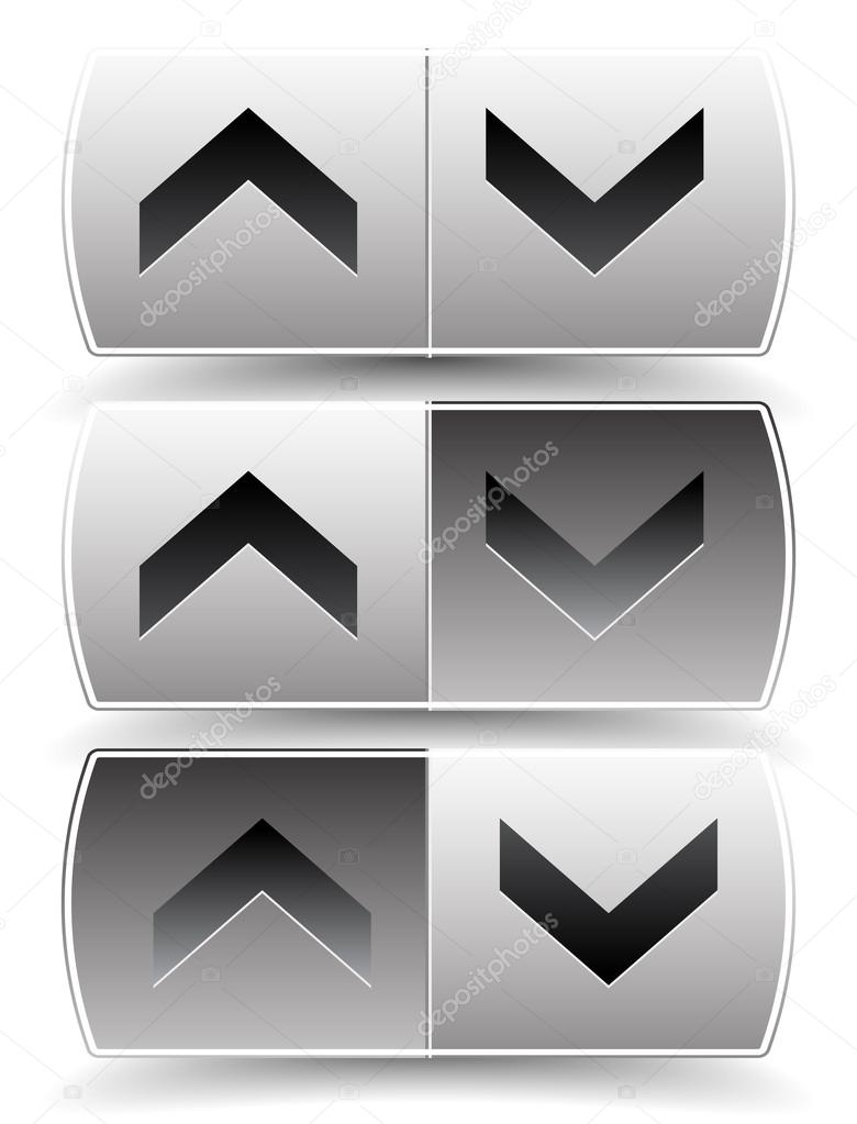 Up down arrow buttons Stock Vector by ©vectorguy 70676355