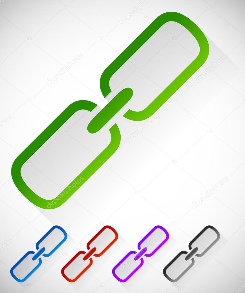 Chain link symbol set Stock Vector Image by ©vectorguy #71354975
