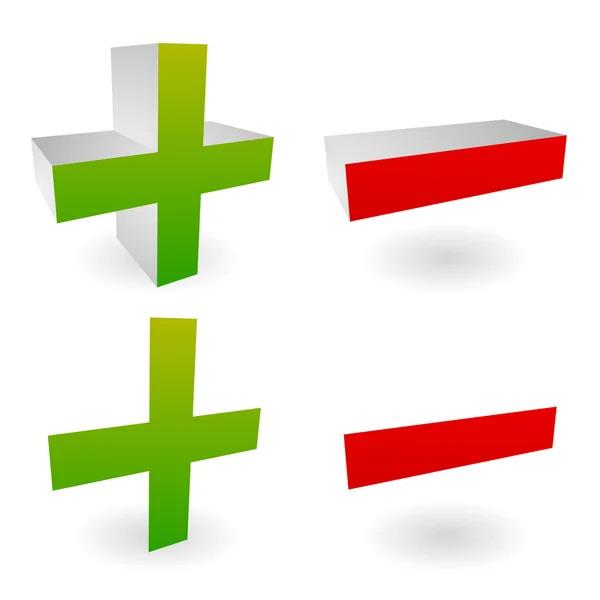 Set of plus minus — Stock Vector © vectorguy #72939903