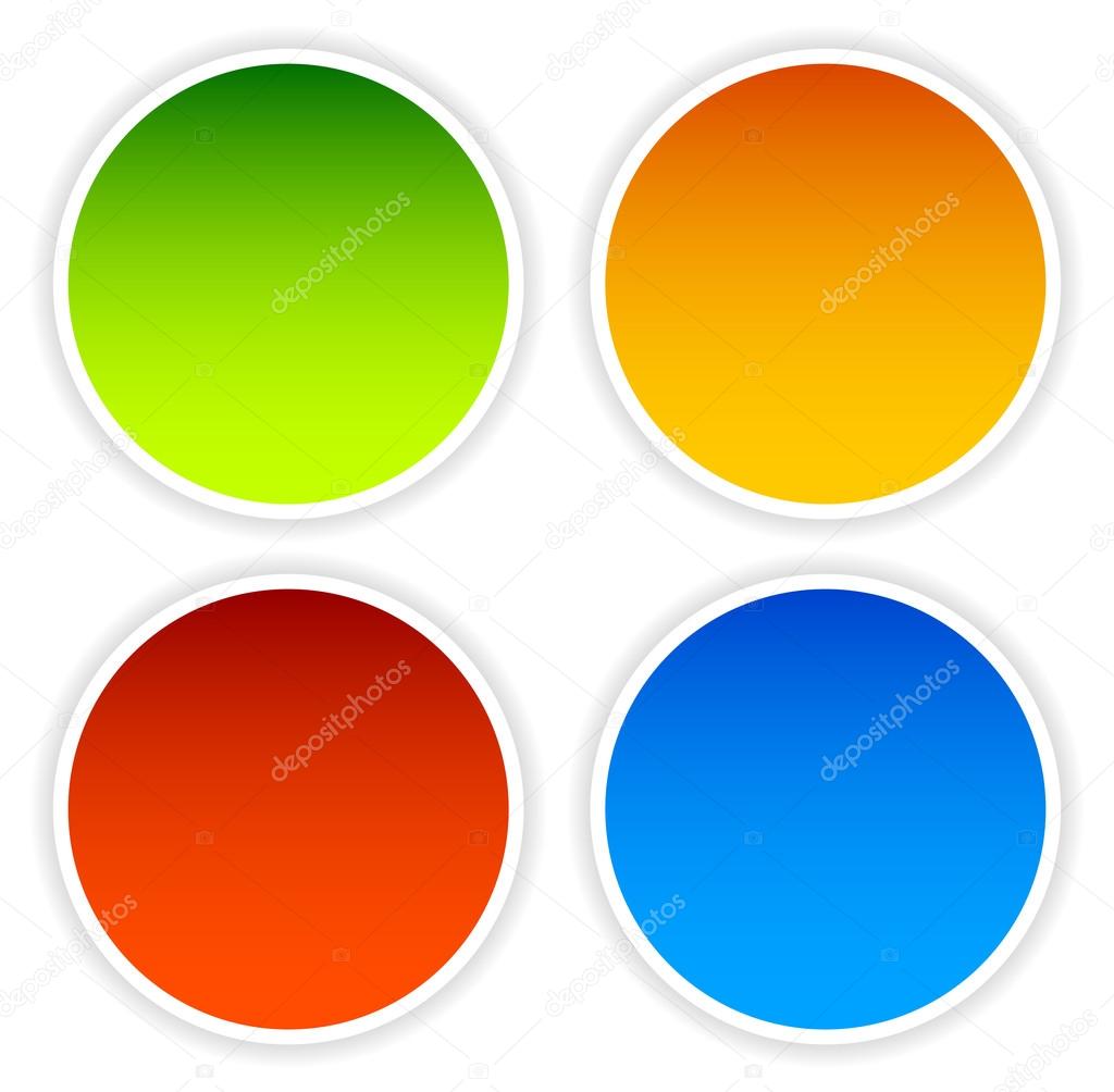 Conjunto de forma círculo colorido Vector de stock #72939465 de ©vectorguy