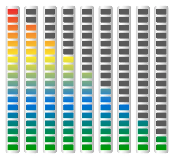 Level icons | Progress or level indicators icons — Stock Vector ...