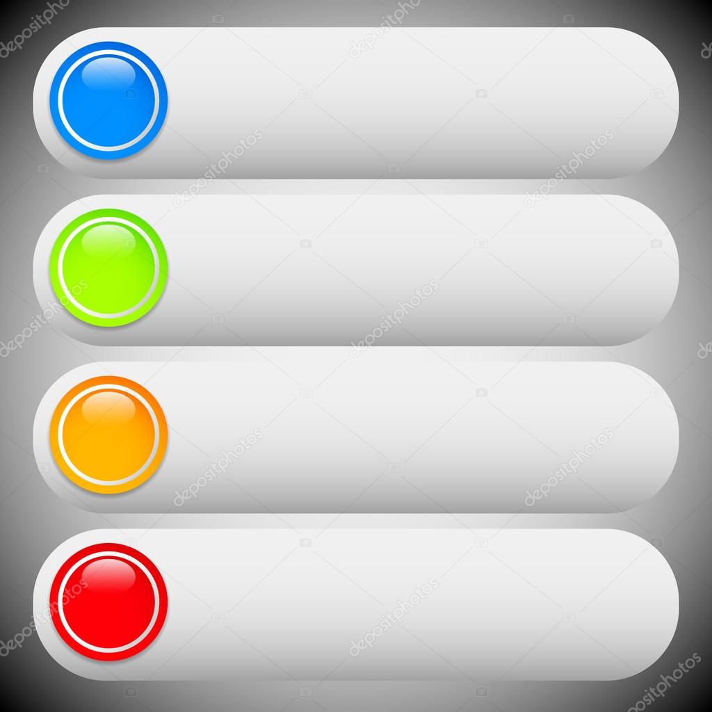 Buttons, banners with circles. Stock Vector Image by ©vectorguy #74889403