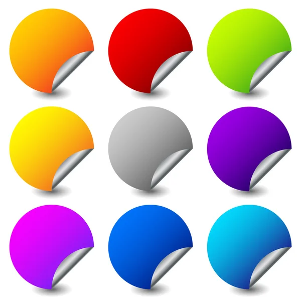 Red blank stickers set — Stock Vector © vectorguy #75285871