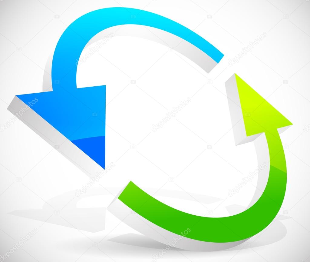 Recycle arrows sign — Stock Vector © vectorguy #75686127