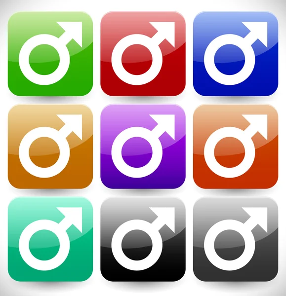 The vector male and female symbol Stock Vector Image by ©sdmixx #9066165