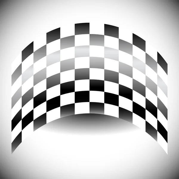 Racing, race flag element isolated on white with shadow Stock Vector ...