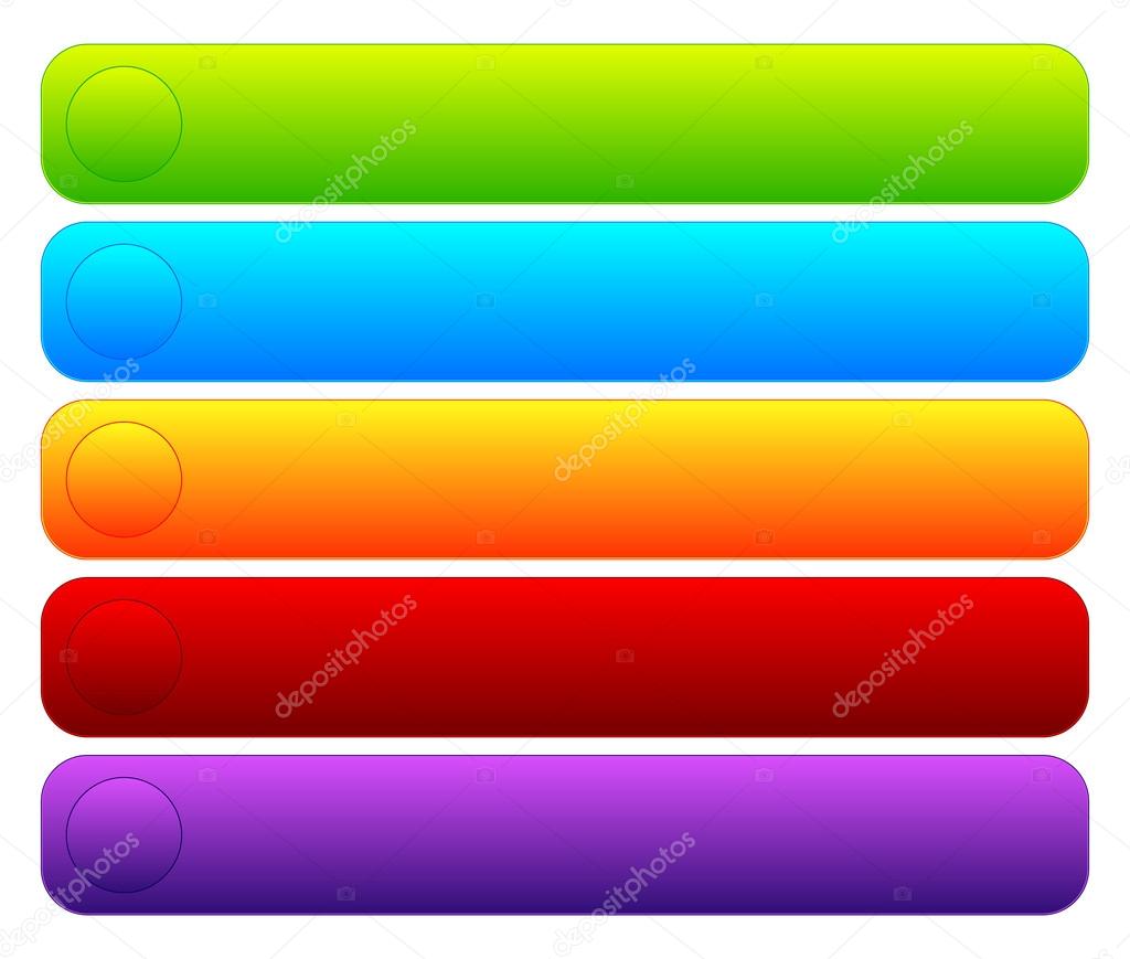 Colorful button templates Stock Vector Image by ©vectorguy #84891540