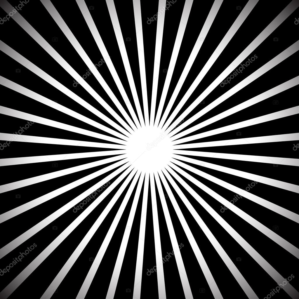 Abstract radiating beams, rays background Stock Vector Image by ...