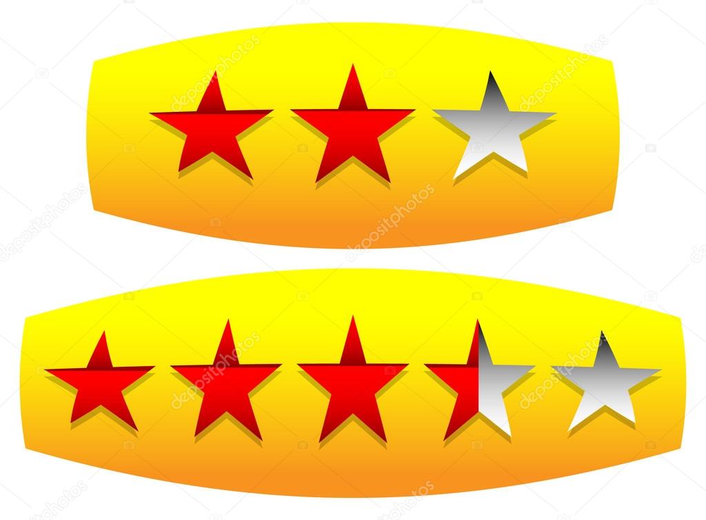 Star rating template Stock Vector by ©vectorguy 88312592