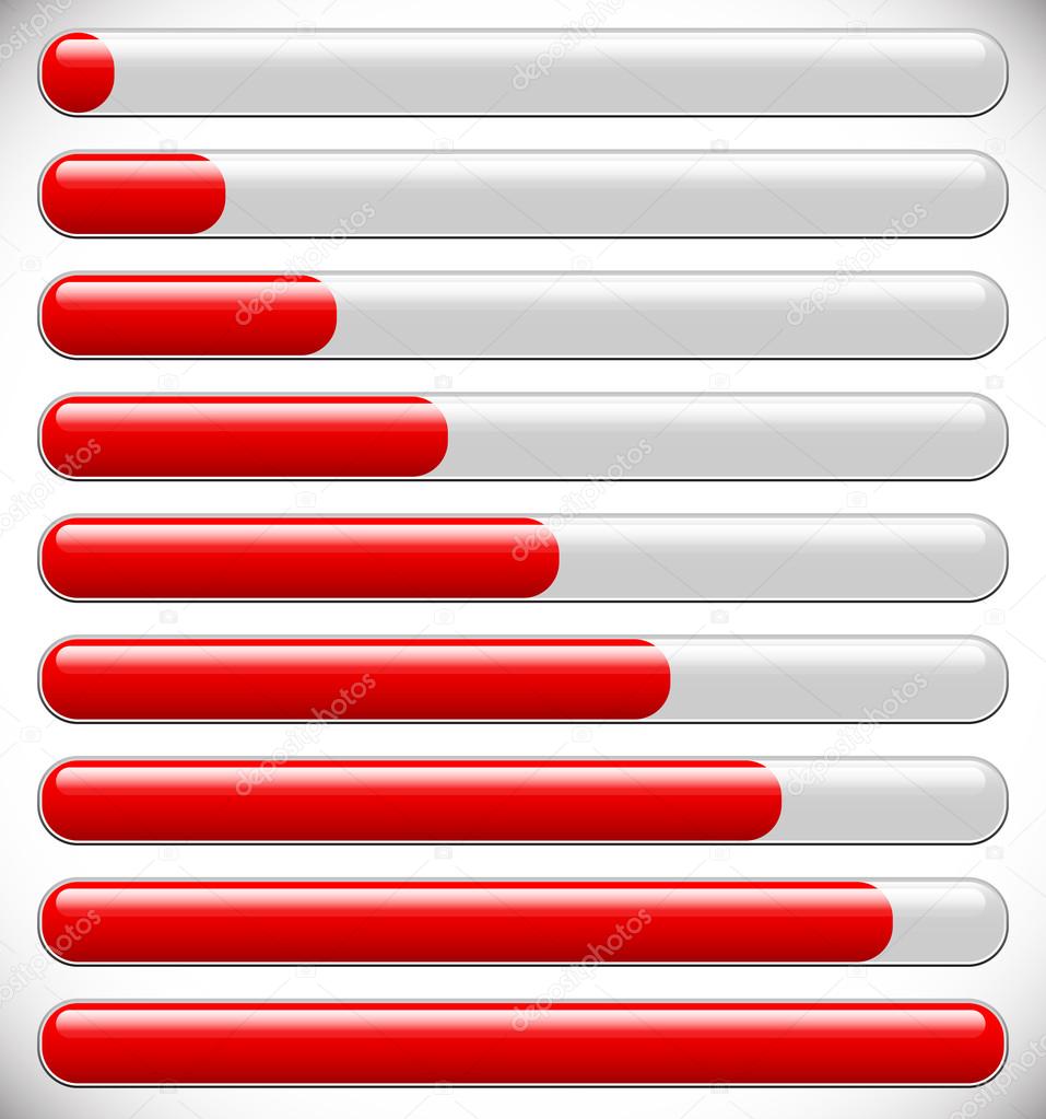 Horizontal progress, loading bars Stock Vector Image by ©vectorguy ...