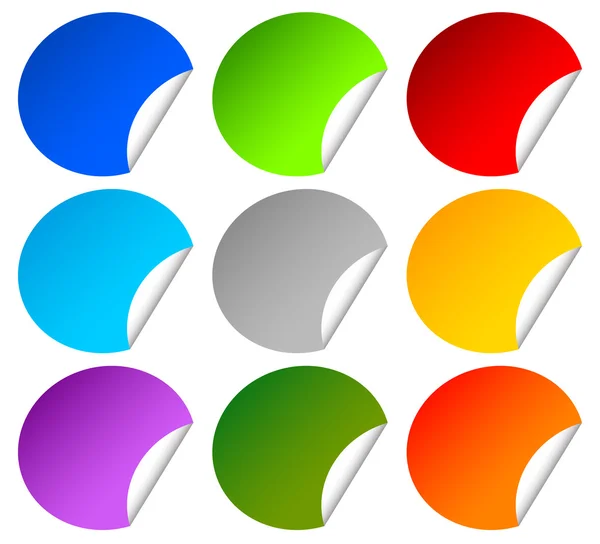 Red blank stickers set — Stock Vector © vectorguy #75285871