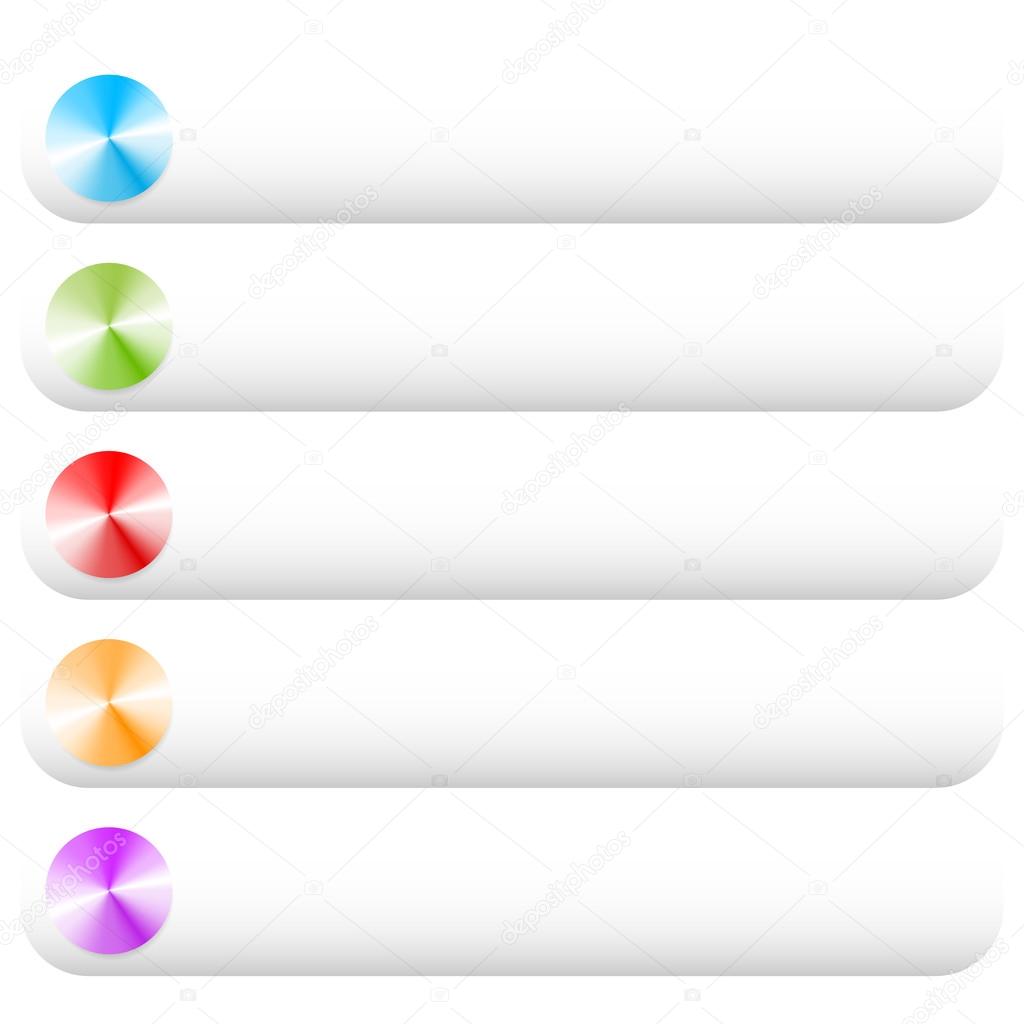 Set of blank banners, buttons Stock Vector by ©vectorguy 90692036