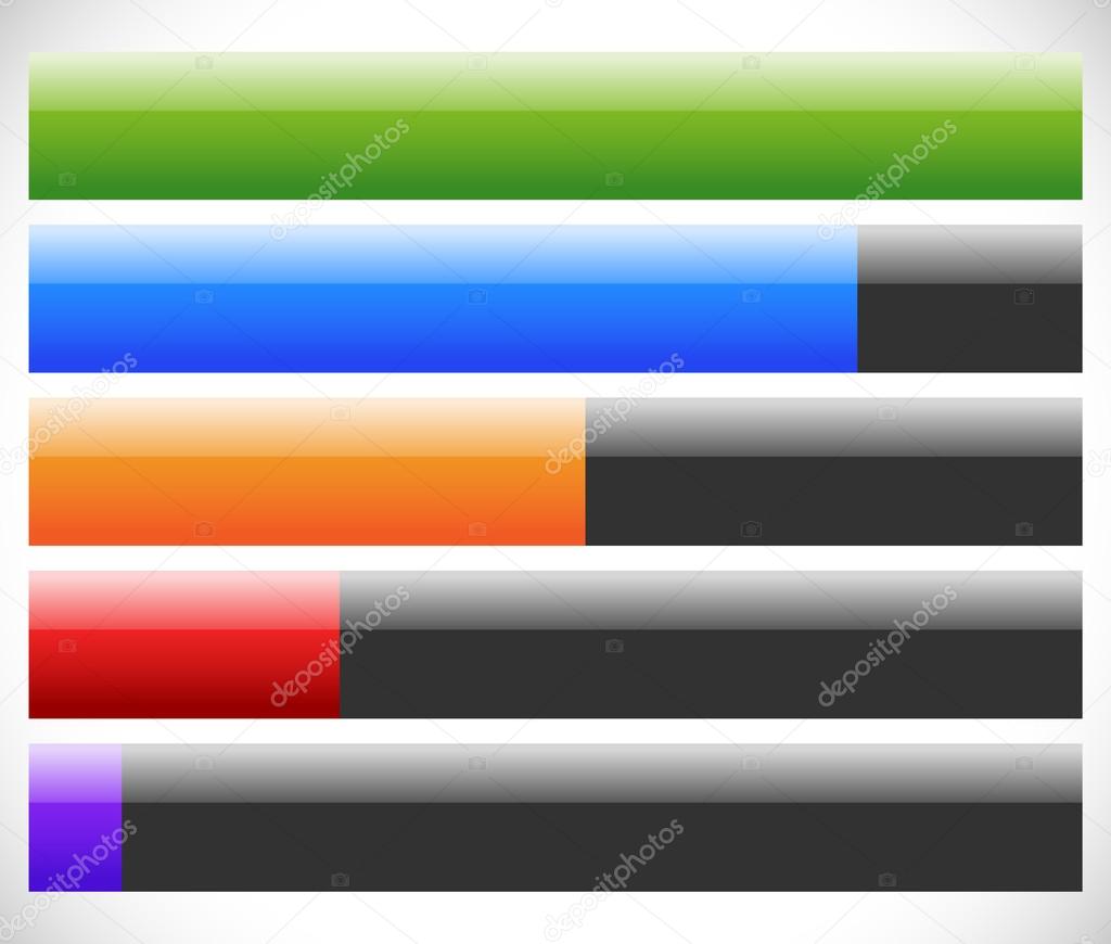 Levels, loading bars set Stock Vector Image by ©vectorguy #90694192