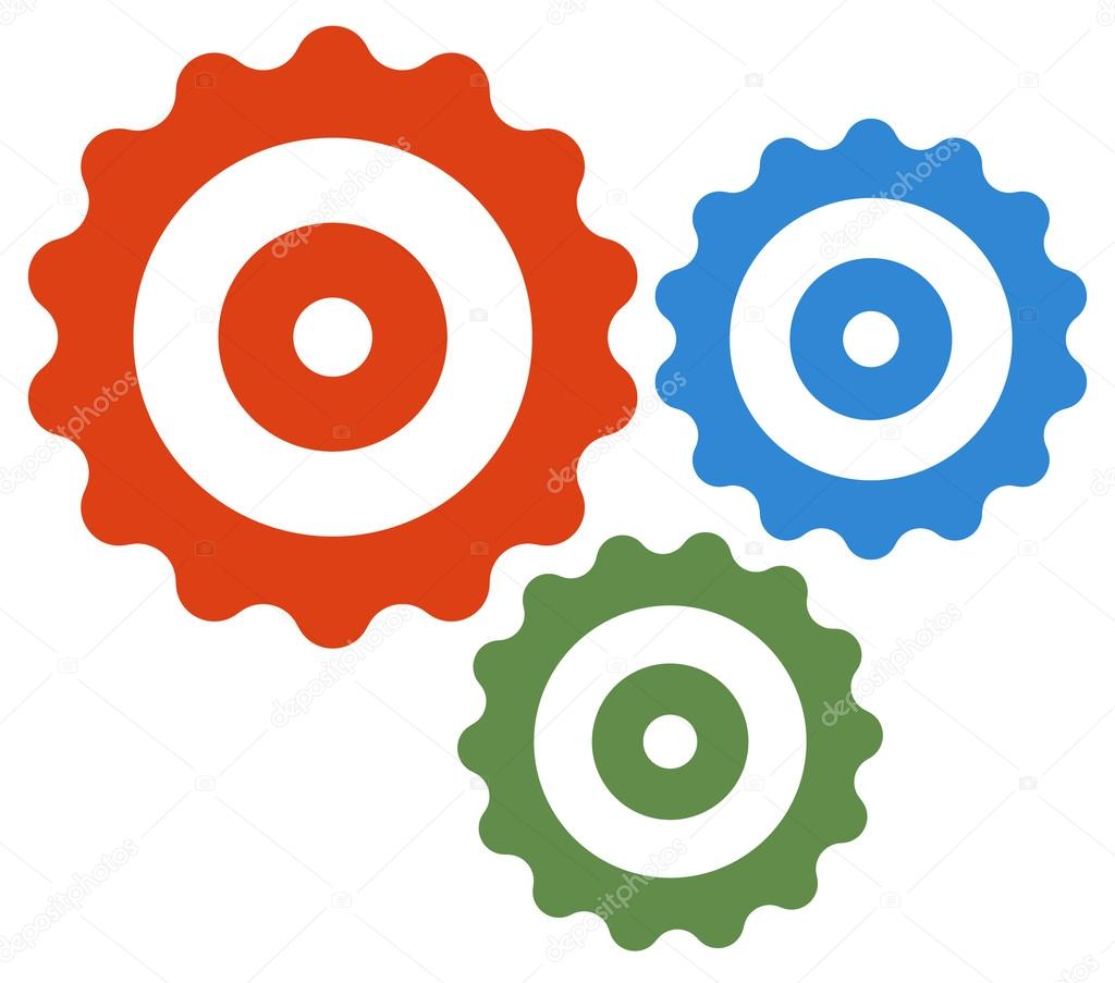 기어, 기어 바퀴, 톱니바퀴 — 스톡 벡터 © vectorguy #90719770