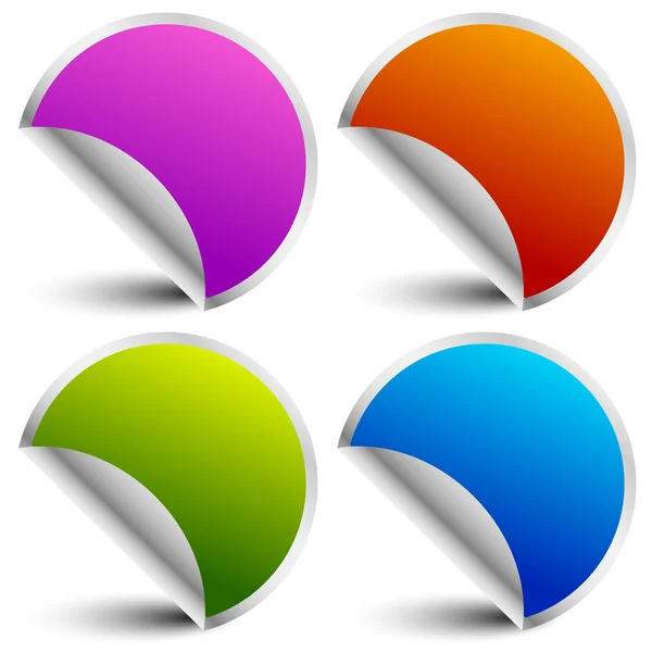 Red blank stickers set — Stock Vector © vectorguy #75285871