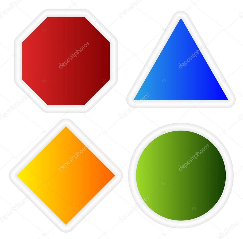 Set of geometric shapes,signs Stock Vector by ©vectorguy 90720066